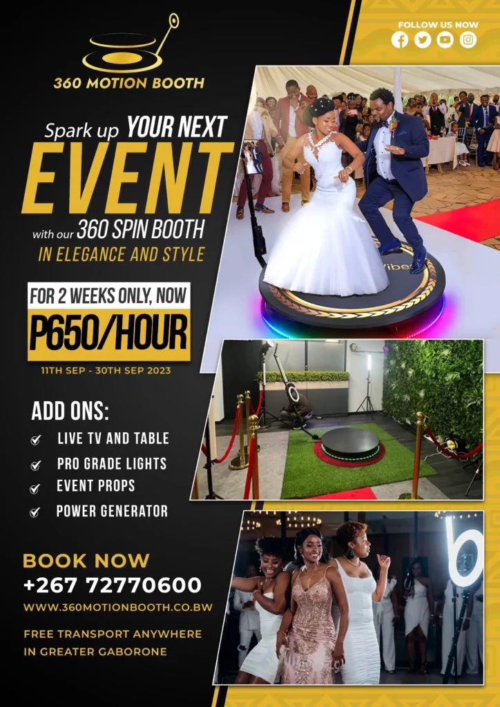360 Motion Booth - Spin photo booth for hire | Botswana