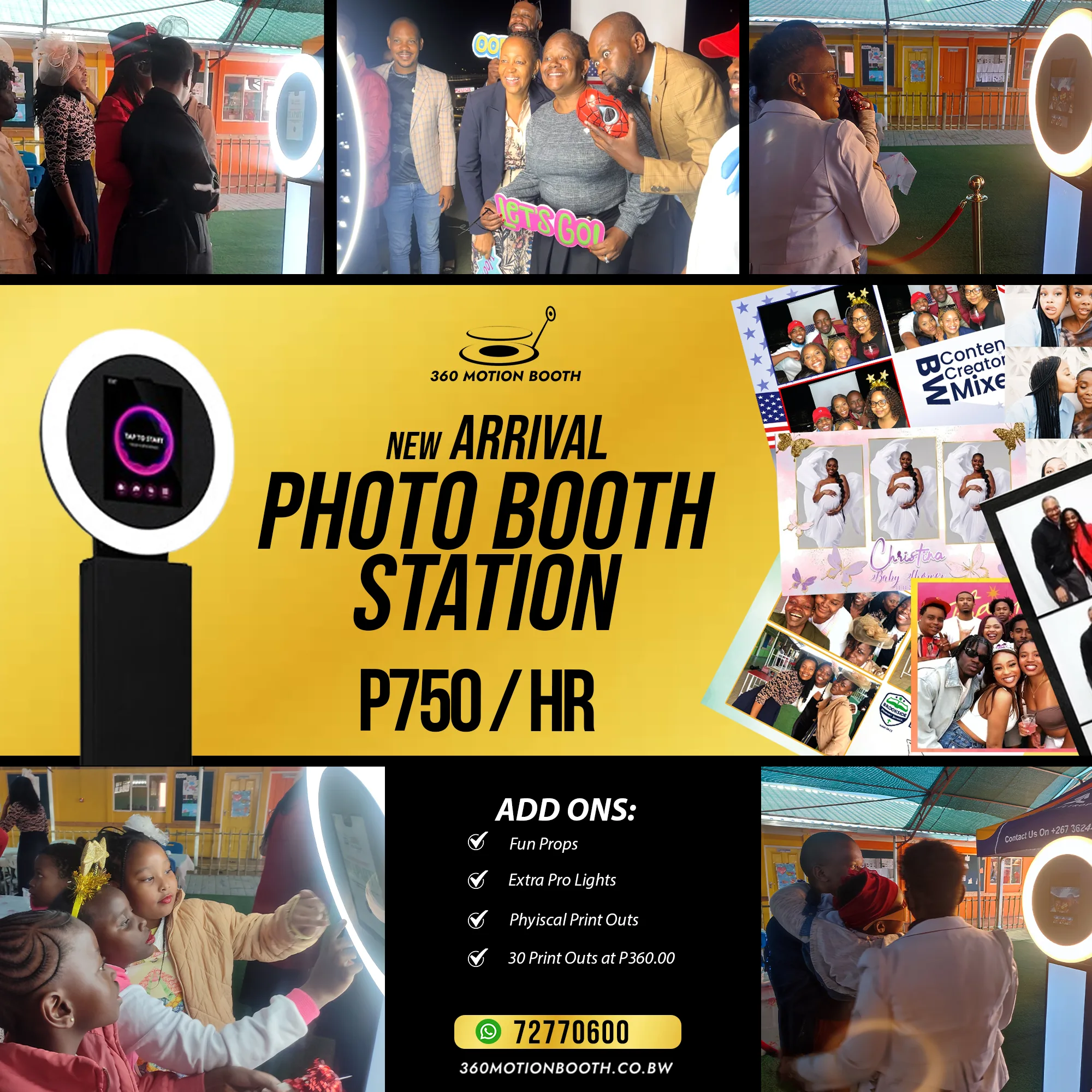360 Motion Booth - Spin photo booth for hire | Botswana